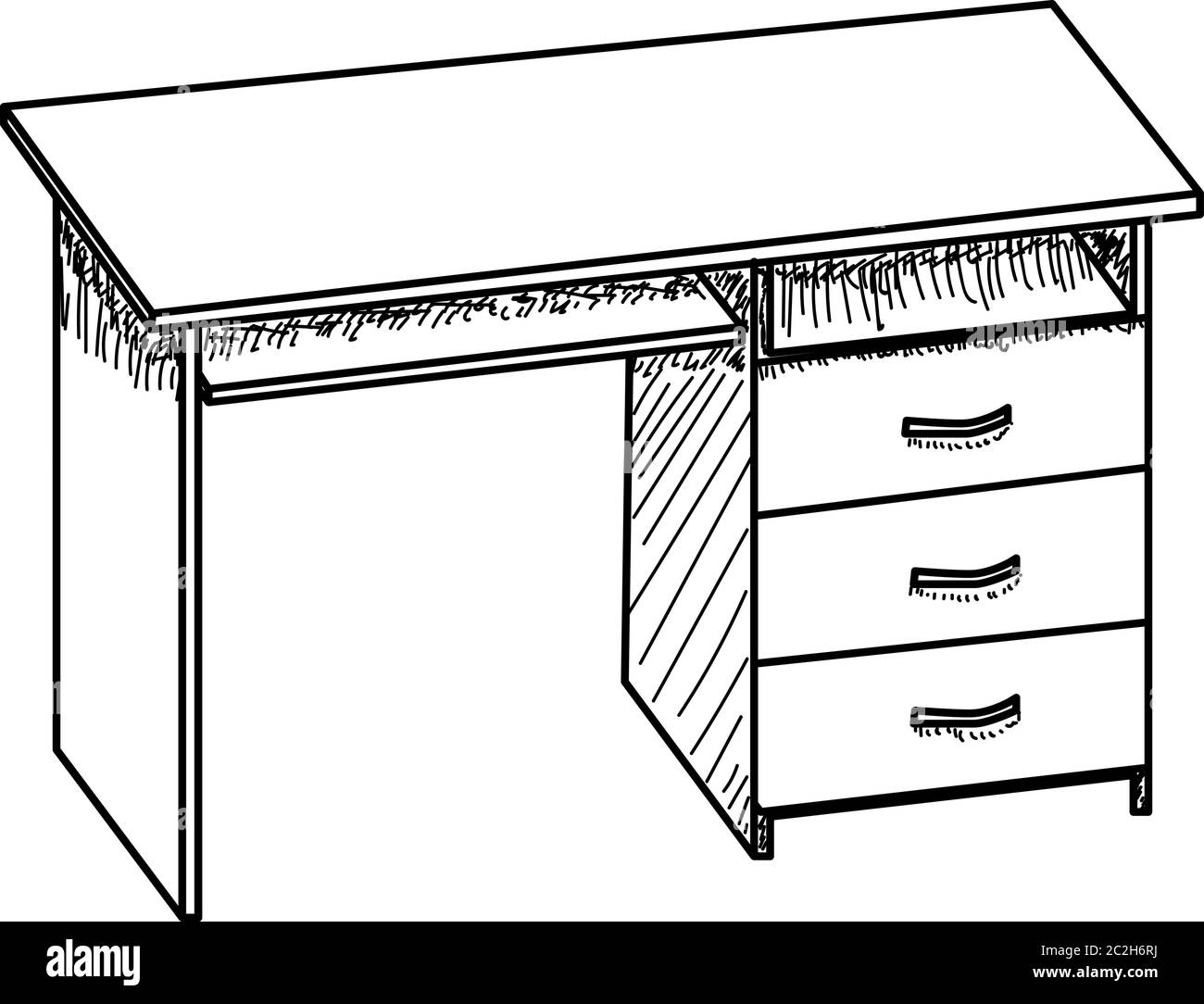 How To Draw A Desk