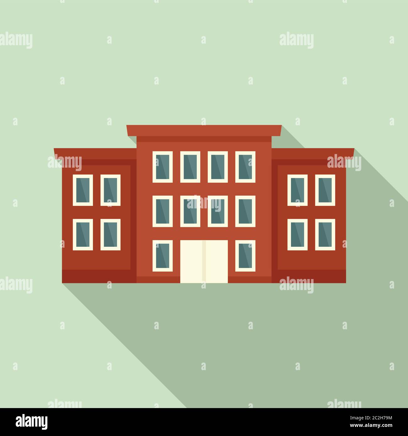 Simple School Building Vector