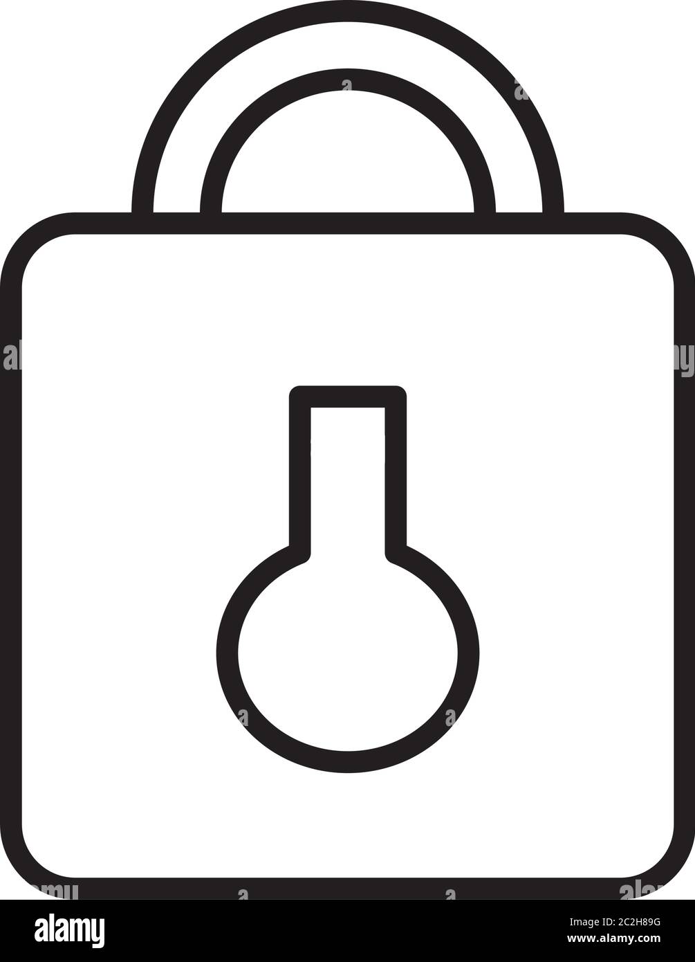 web icons concept, lock symbol, security padlock icon over white ...