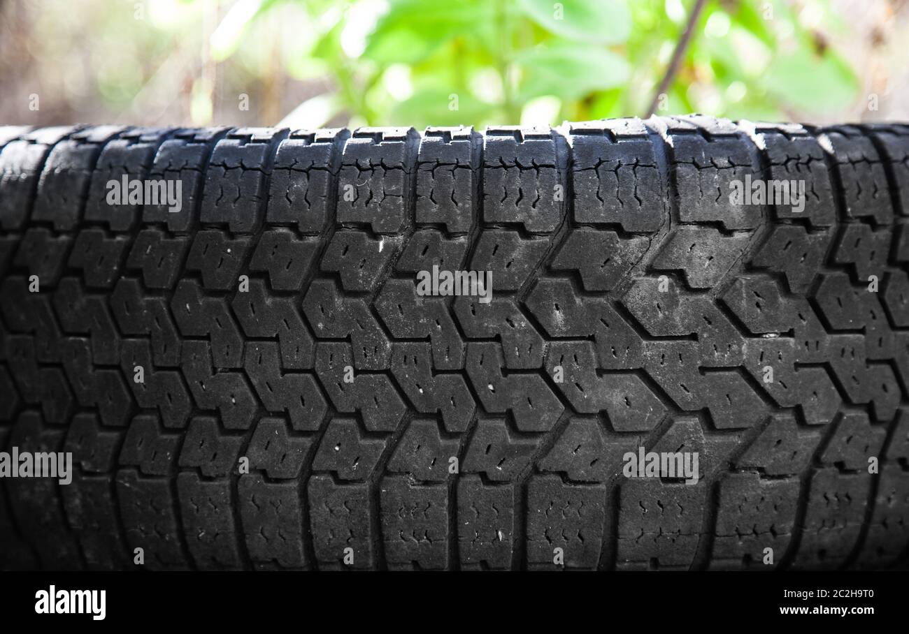 Old car tire hi-res stock photography and images - Alamy