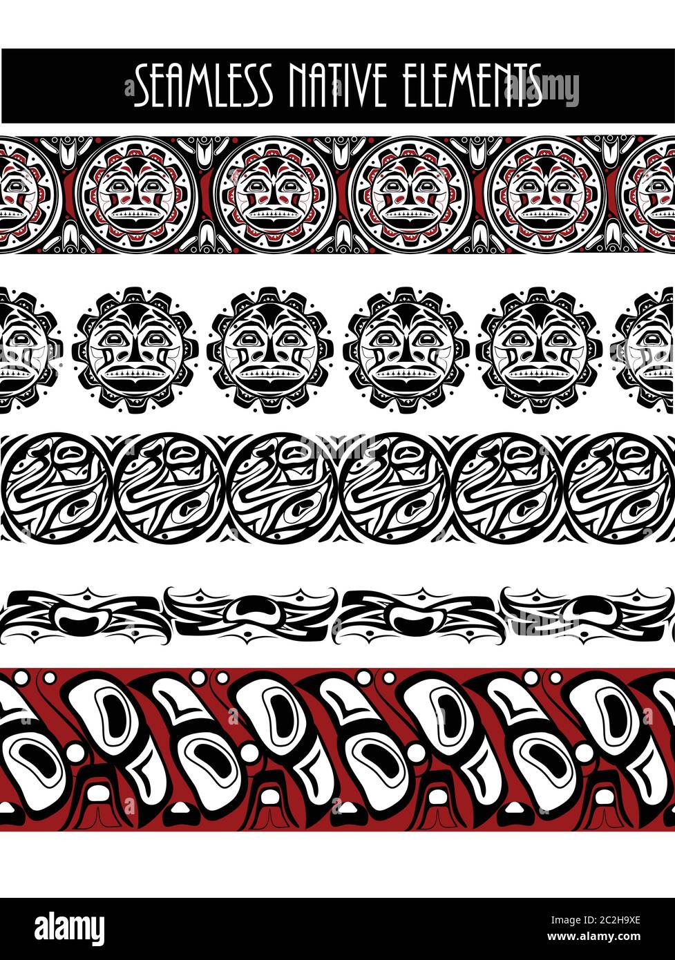 abstract background native north american set Stock Vector Image & Art ...