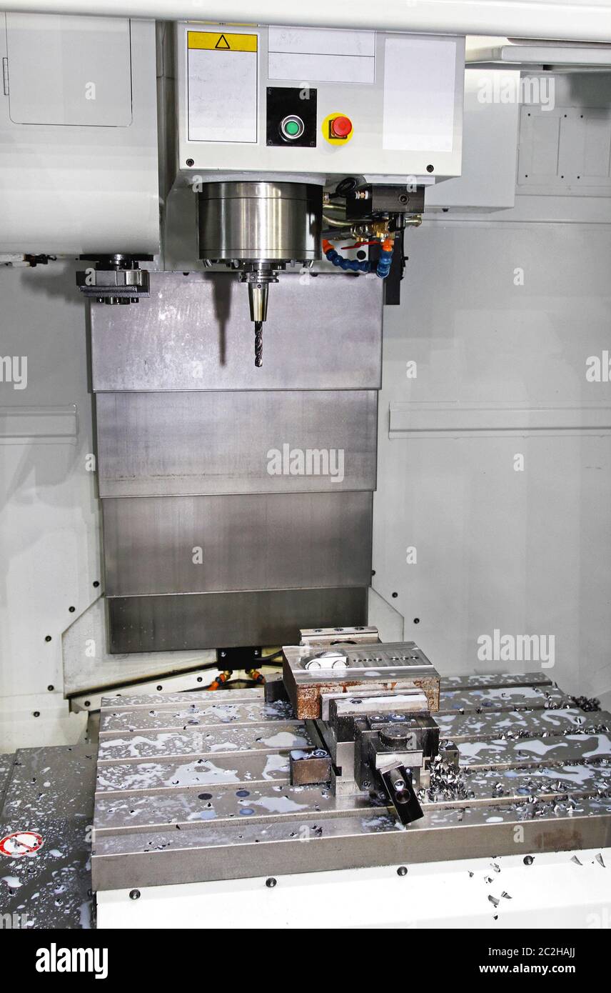 Interior of Automated Boring Machining Centre Machinery Workshop Stock ...