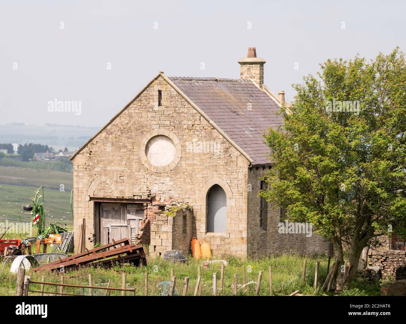 The remains of the 1901 built Primitive Methodist church, now a farm ...
