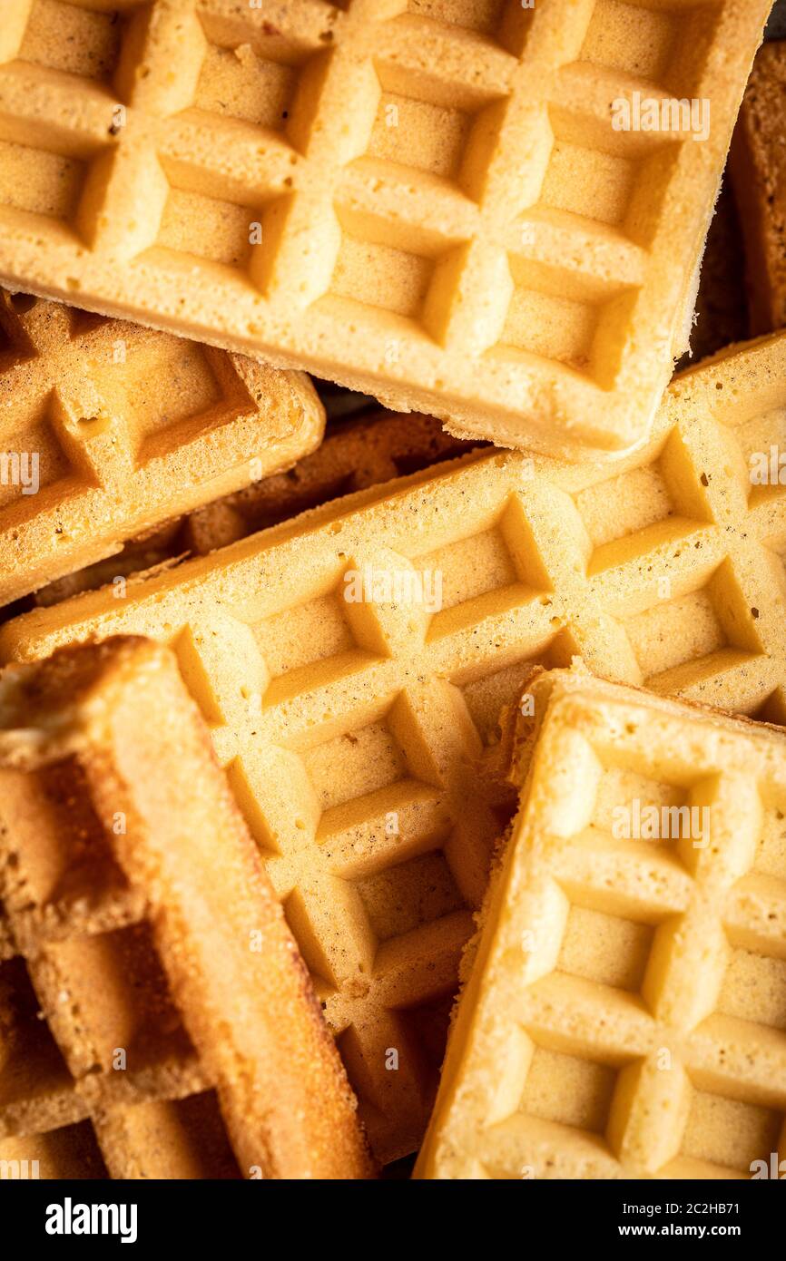 Square waffles overhead hi-res stock photography and images - Alamy