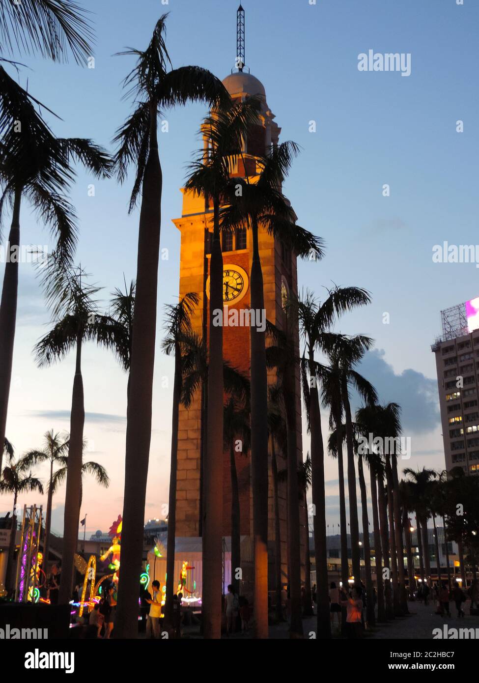 Hong Kong by Night - Victoria Harbour Stock Photo - Alamy