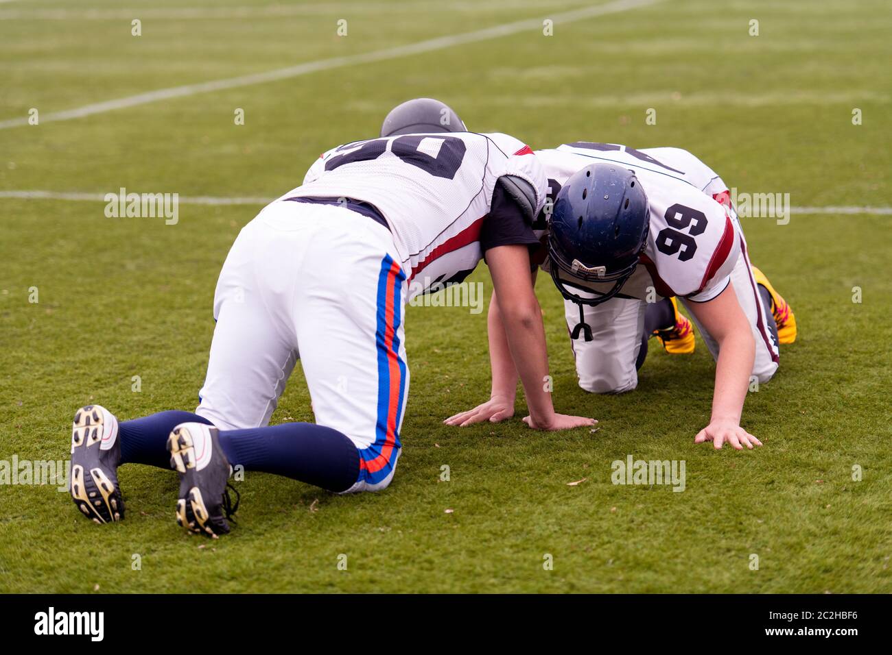 professional american football players training Stock Photo - Alamy