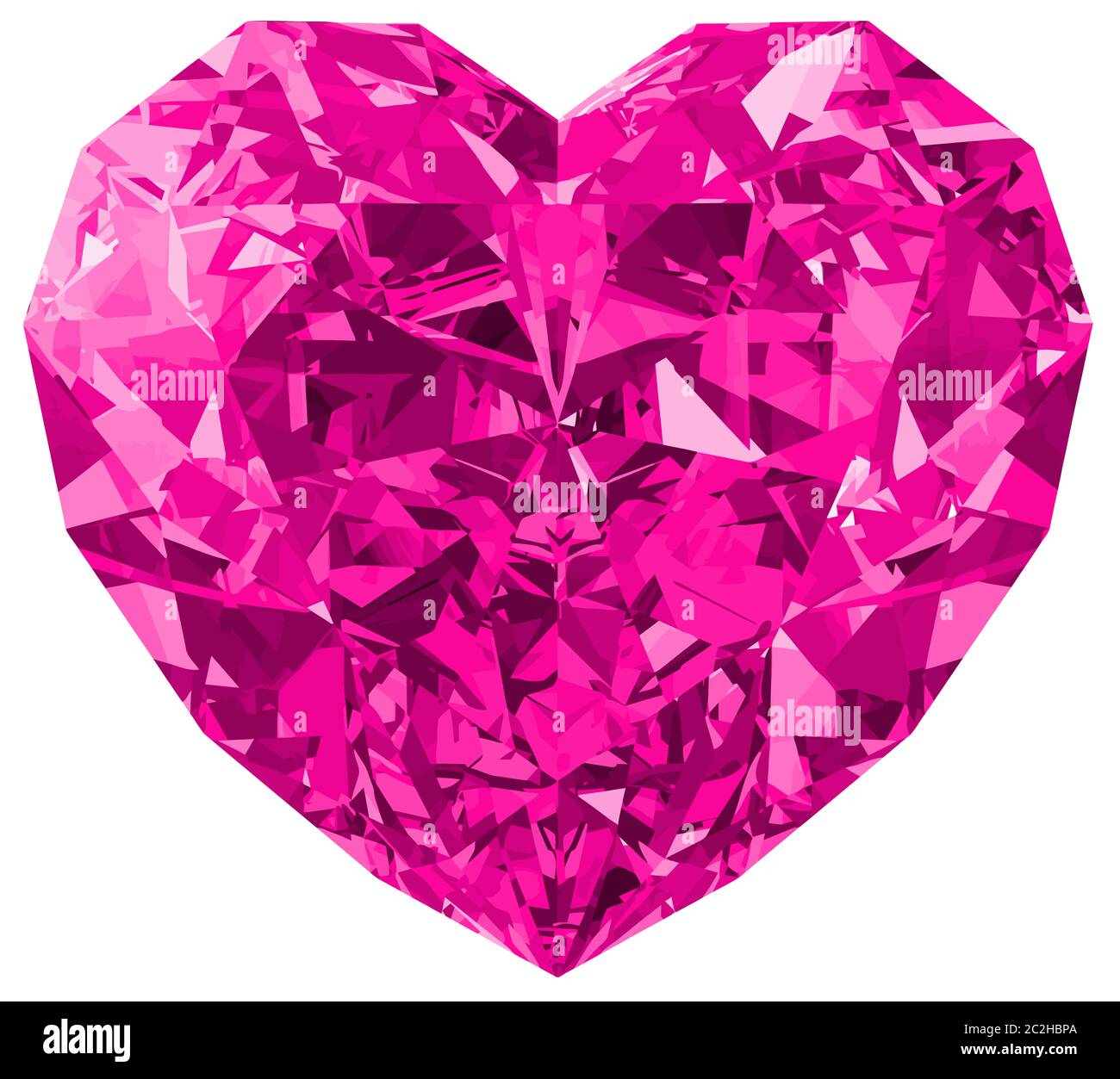 heart pink gem love bright luxury romance illustration Stock Photo - Alamy