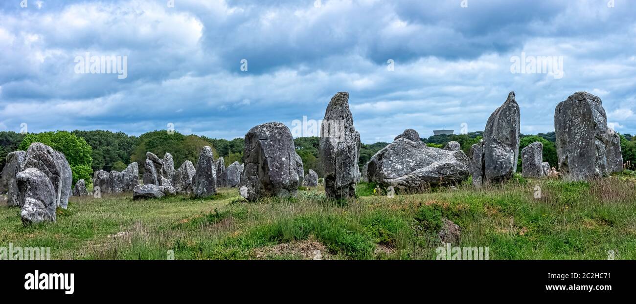 Alignements de Carnac - Carnac stones in Carnac, France Stock Photo - Alamy