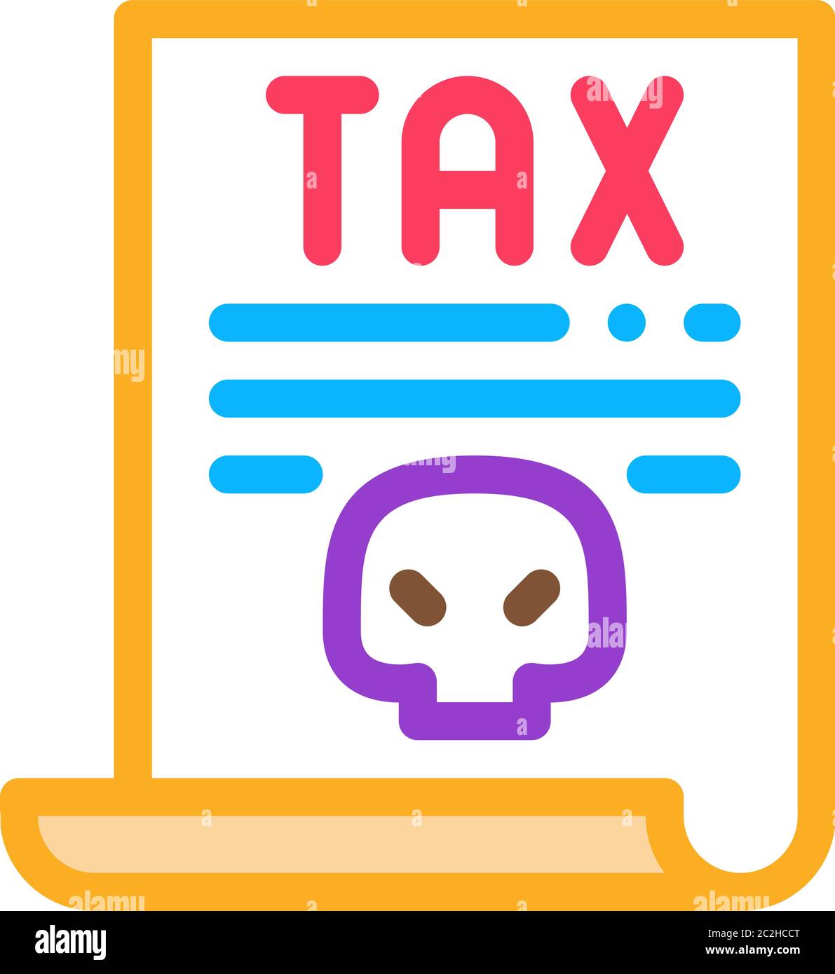 Tax account line icons Cut Out Stock Images & Pictures - Alamy