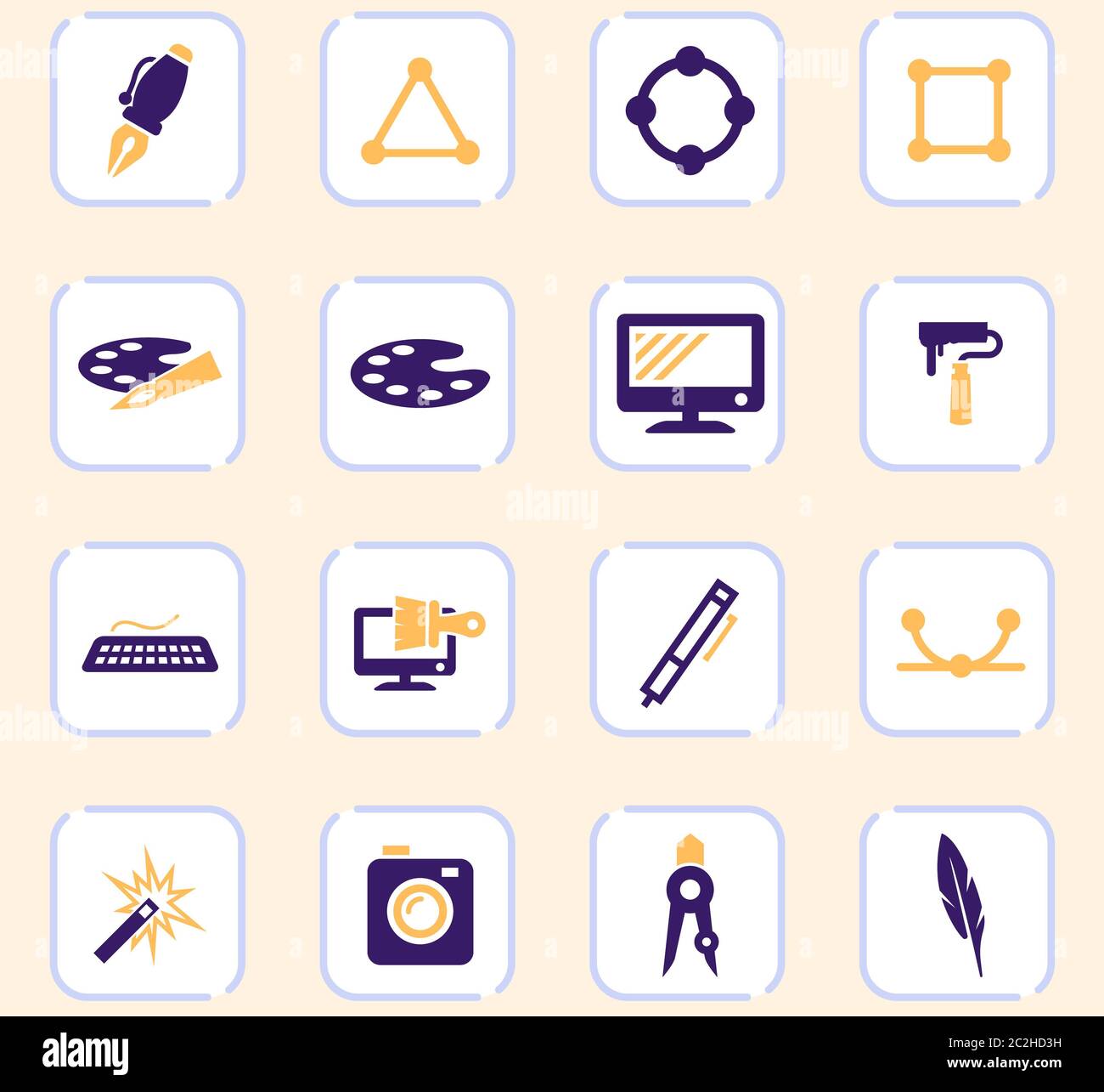 Design vector icons for user interface design Stock Photo - Alamy