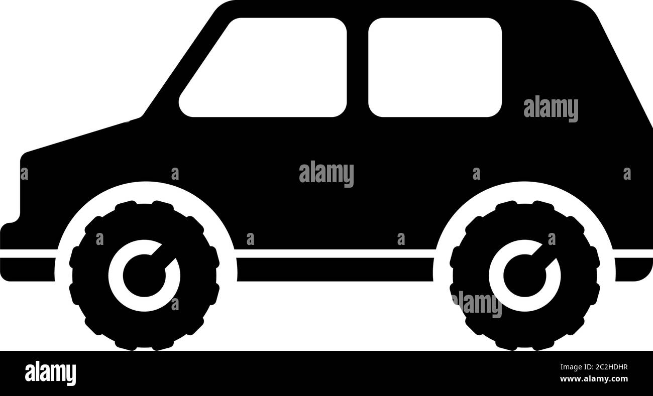 Suv Car, 4x4 vehicle, Travel Transport. Flat Vector Icon illustration ...