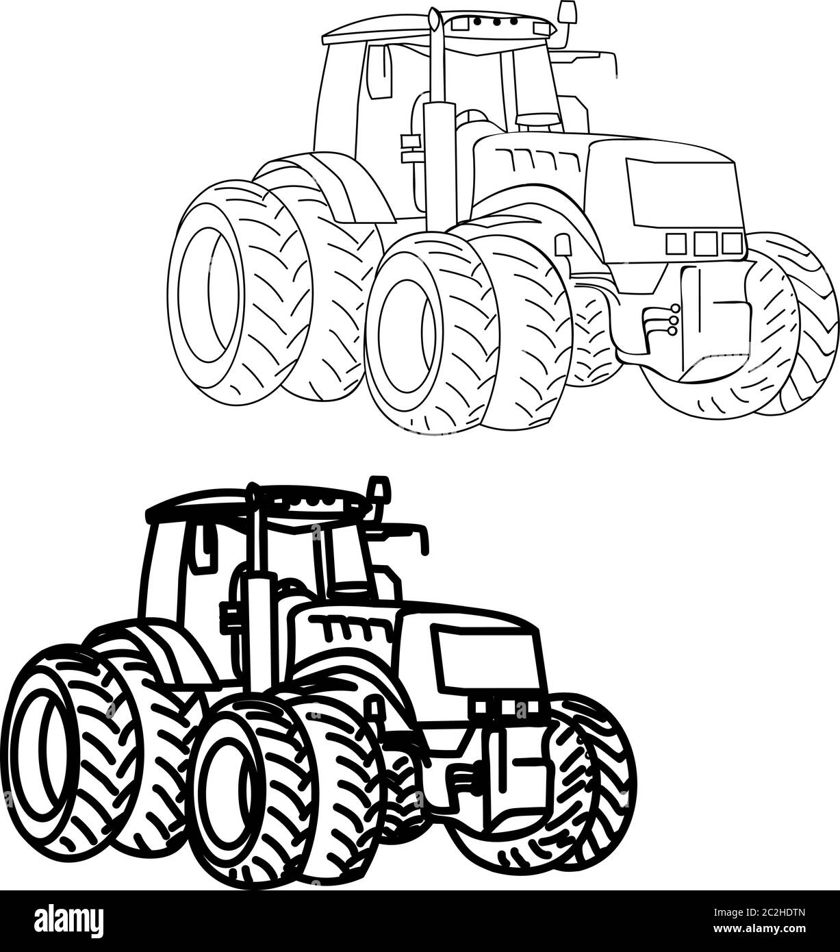 Case Tractor Drawing