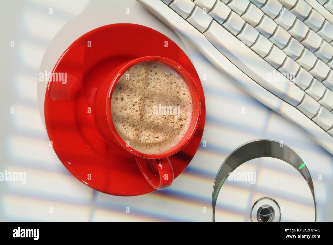 Coffee And Keyboard Stock Photo - Alamy