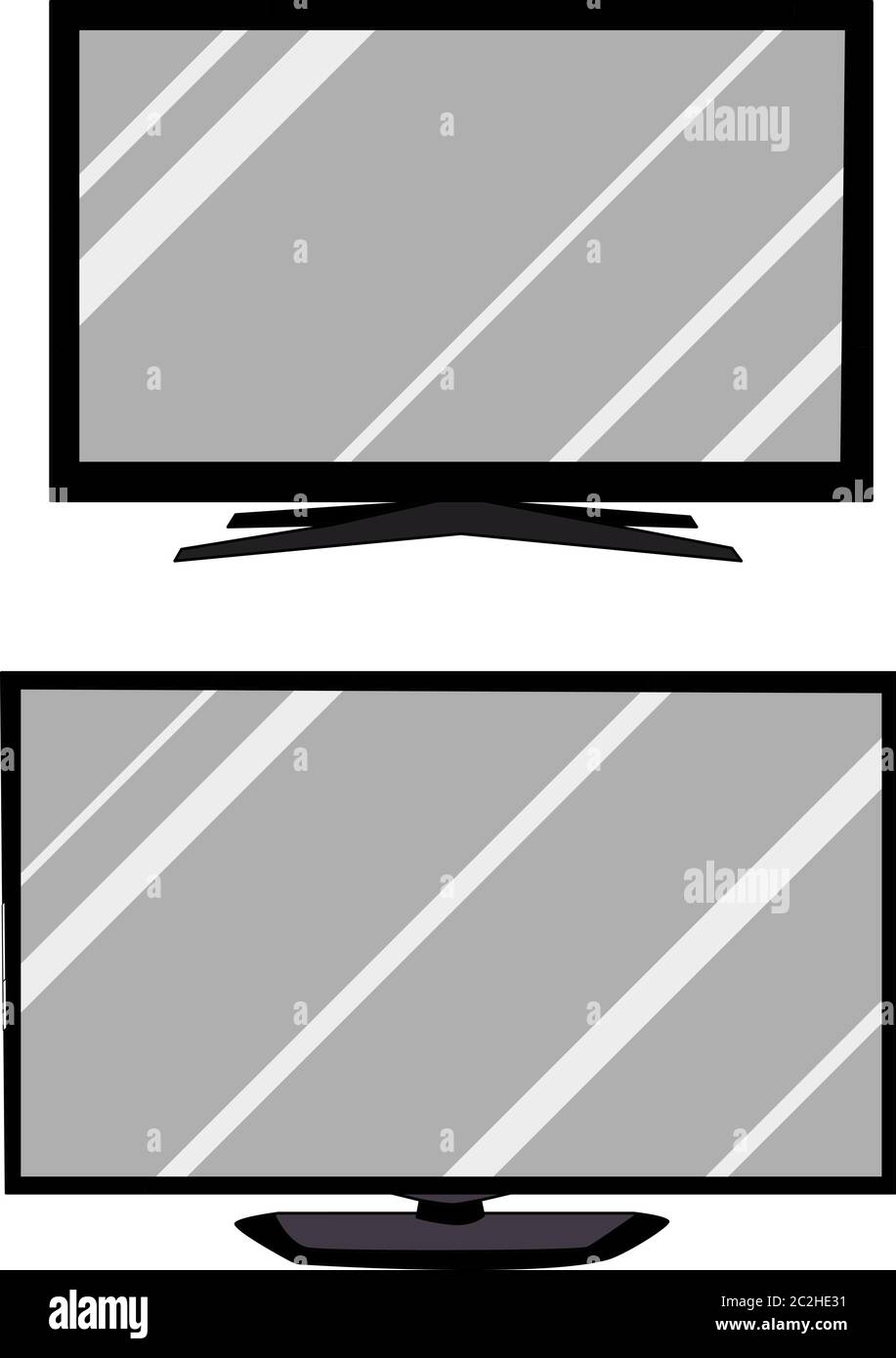 vector, isolated tv, two Stock Vector Image & Art - Alamy