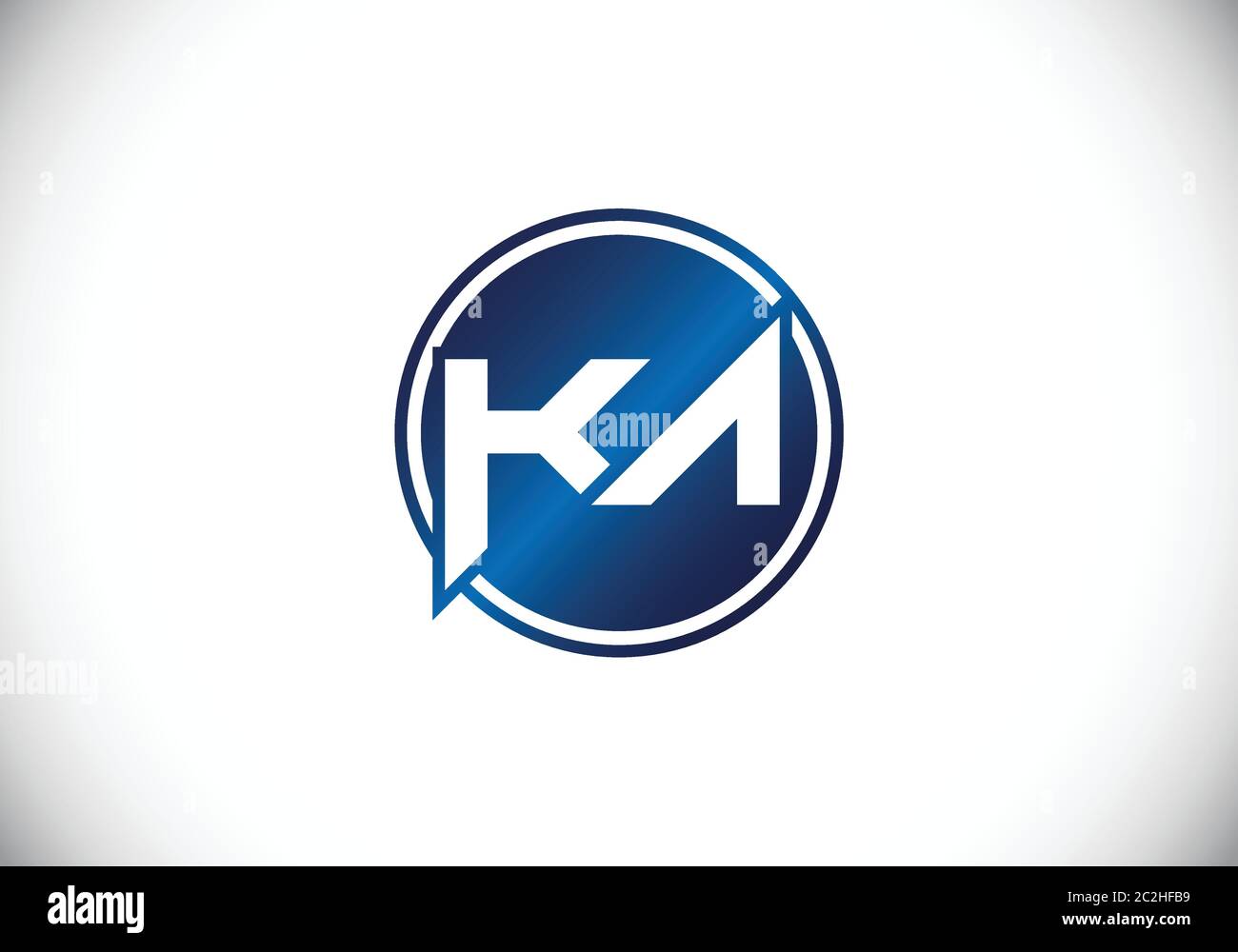 Initial Monogram Letter K A Logo Design Vector Template. K A Letter ...
