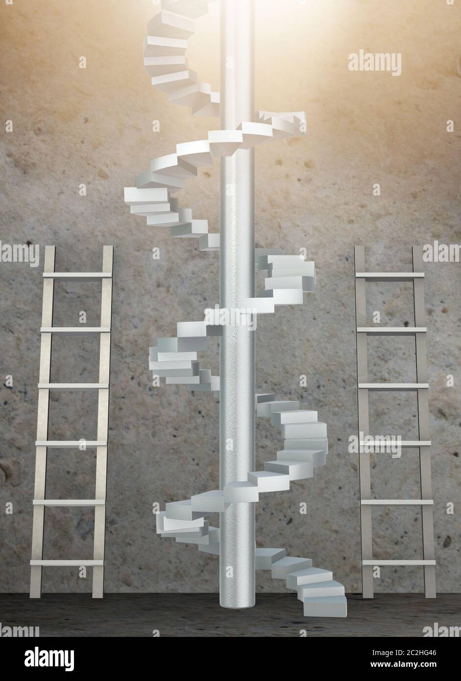 The different ladders in career progression concept Stock Photo - Alamy
