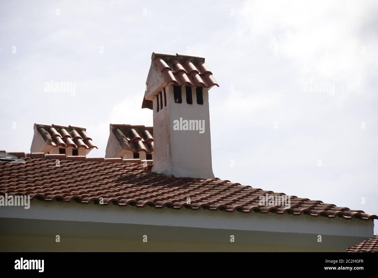Roof tiles in the province of Valencia, Spain Stock Photo - Alamy