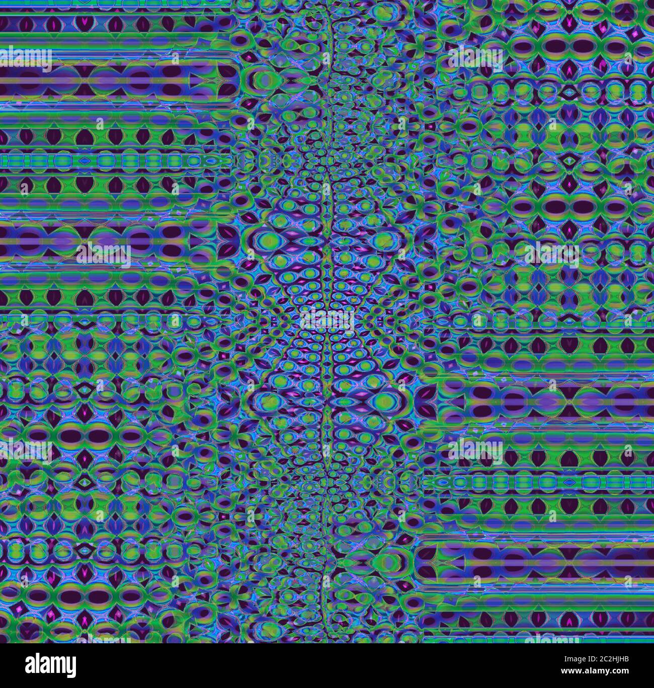 Intricate ellipses pattern light green purple blue shifted Stock Photo ...