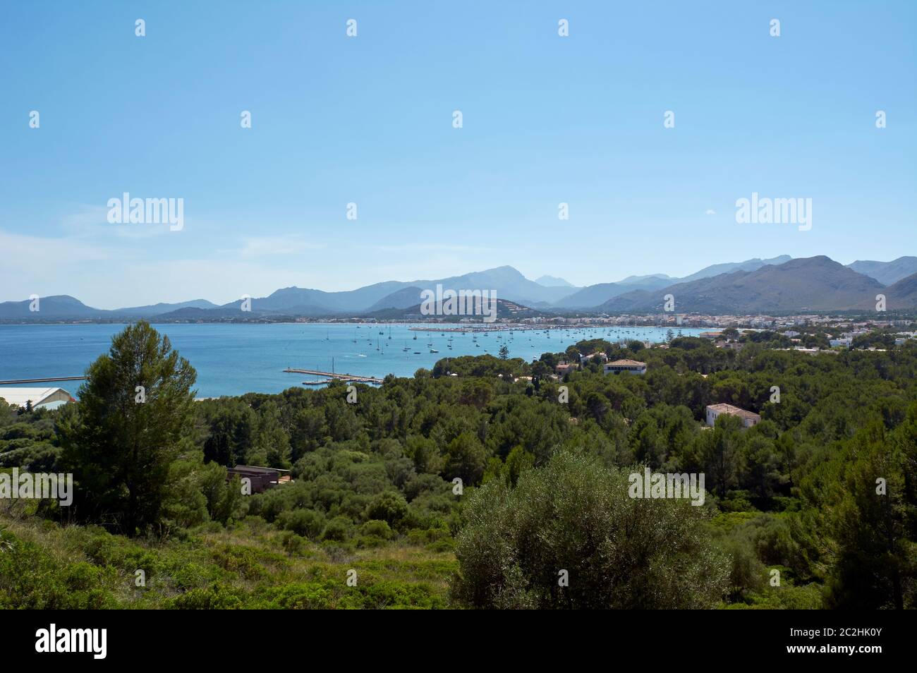 Pollensa bay, base of the hydroplanes, against forest fires, in the ...