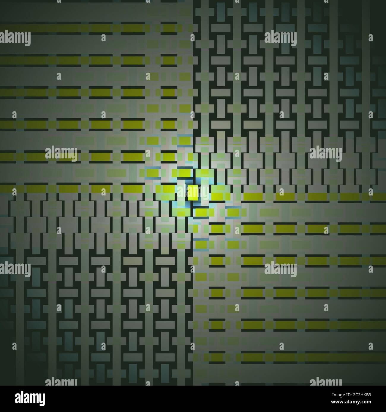 Regular rectangles pattern green gray shifted and shiny Stock Photo - Alamy