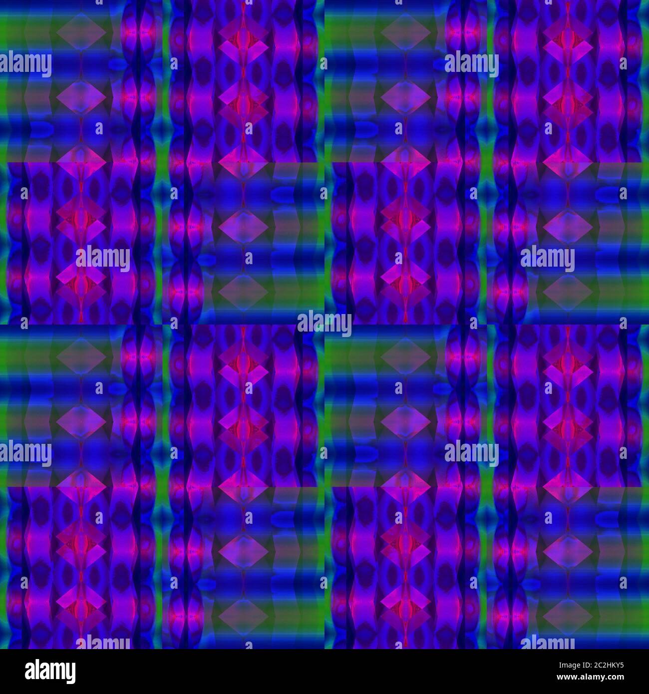regular, diamond pattern, dark blue, green, violet, purple, vertically ...