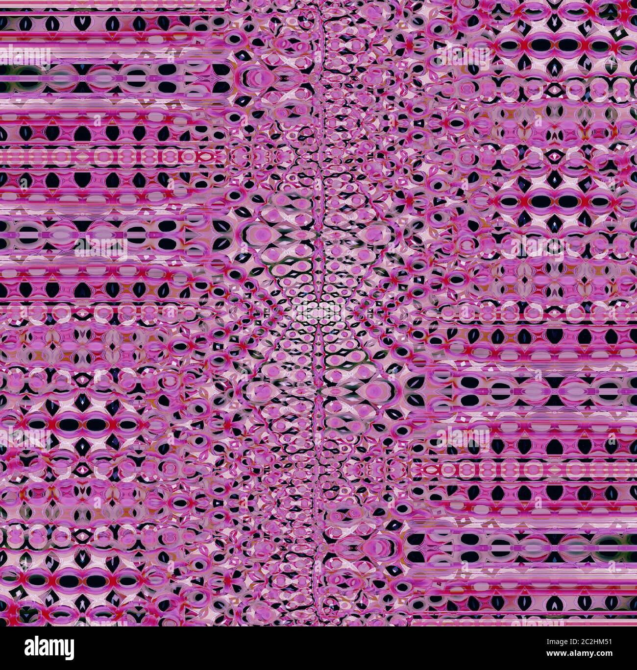 Intricate ellipses pattern pink violet purple black shifted Stock Photo ...