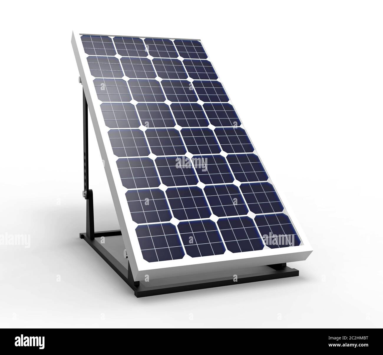 Solar panel, 3D rendering Stock Photo - Alamy