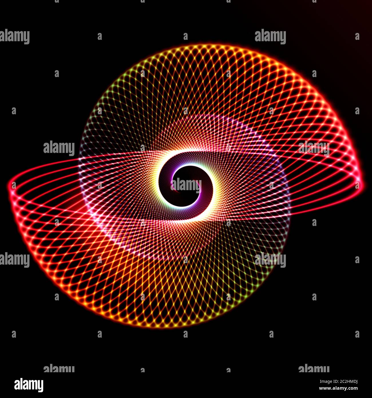 modern digital line illustration on black background Stock Photo - Alamy
