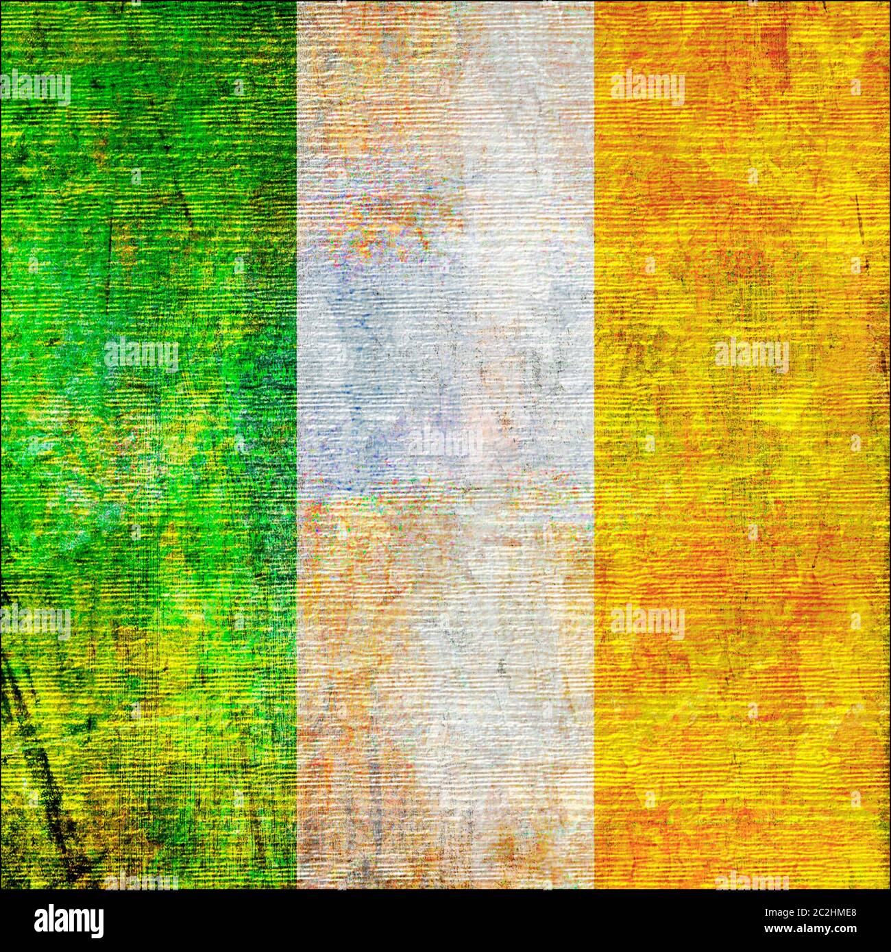 Irish flag in a modern distressed grunge style Stock Photo - Alamy