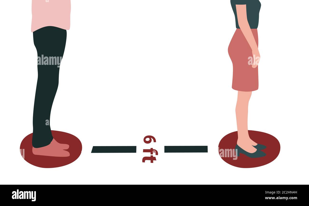 People feet line Cut Out Stock Images & Pictures - Alamy