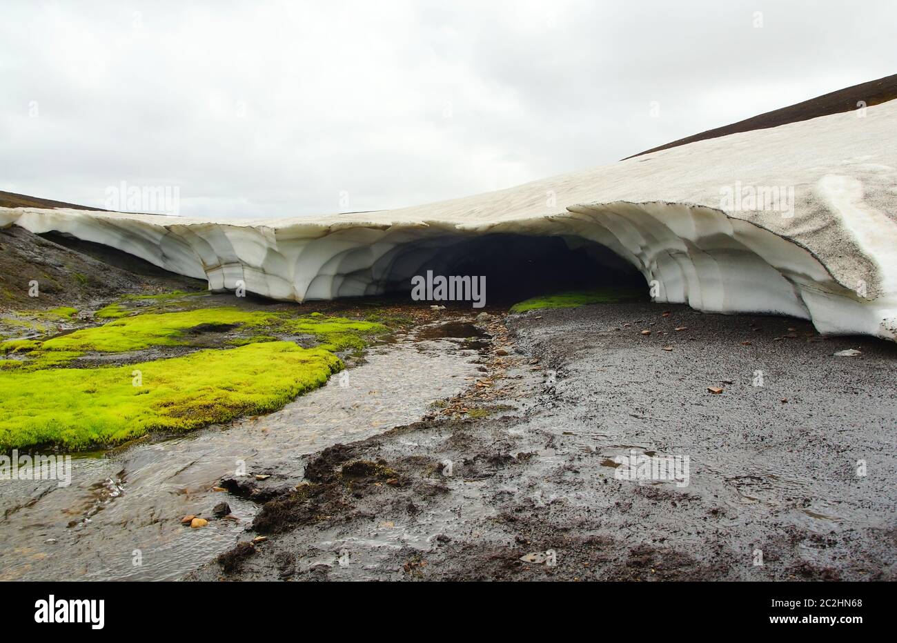 Cold summer morning and colored mountains Stock Photo - Alamy