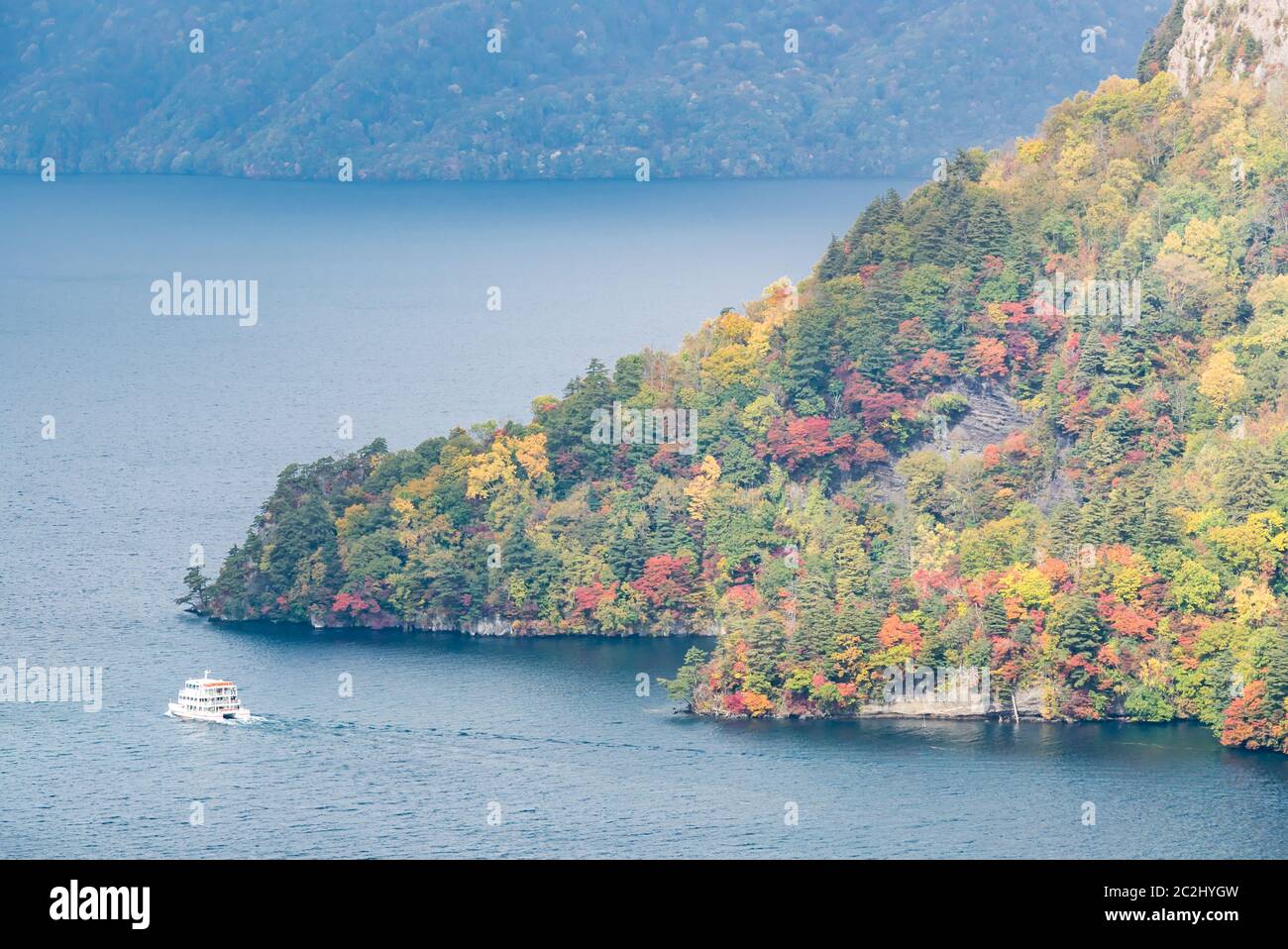 Lake Towada Aerial Stock Photo - Alamy