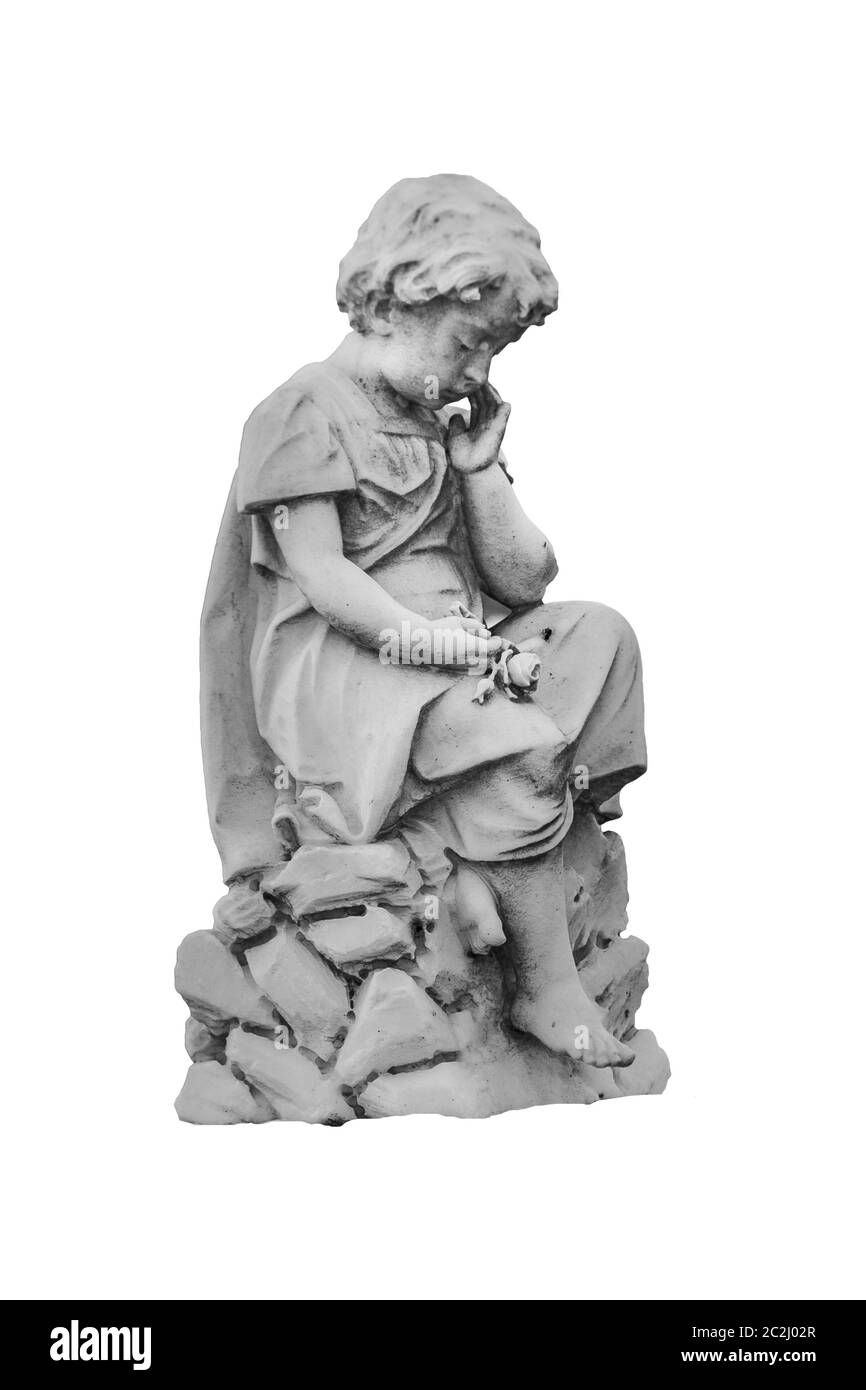 Boy marble sculpture Cut Out Stock Images & Pictures - Alamy