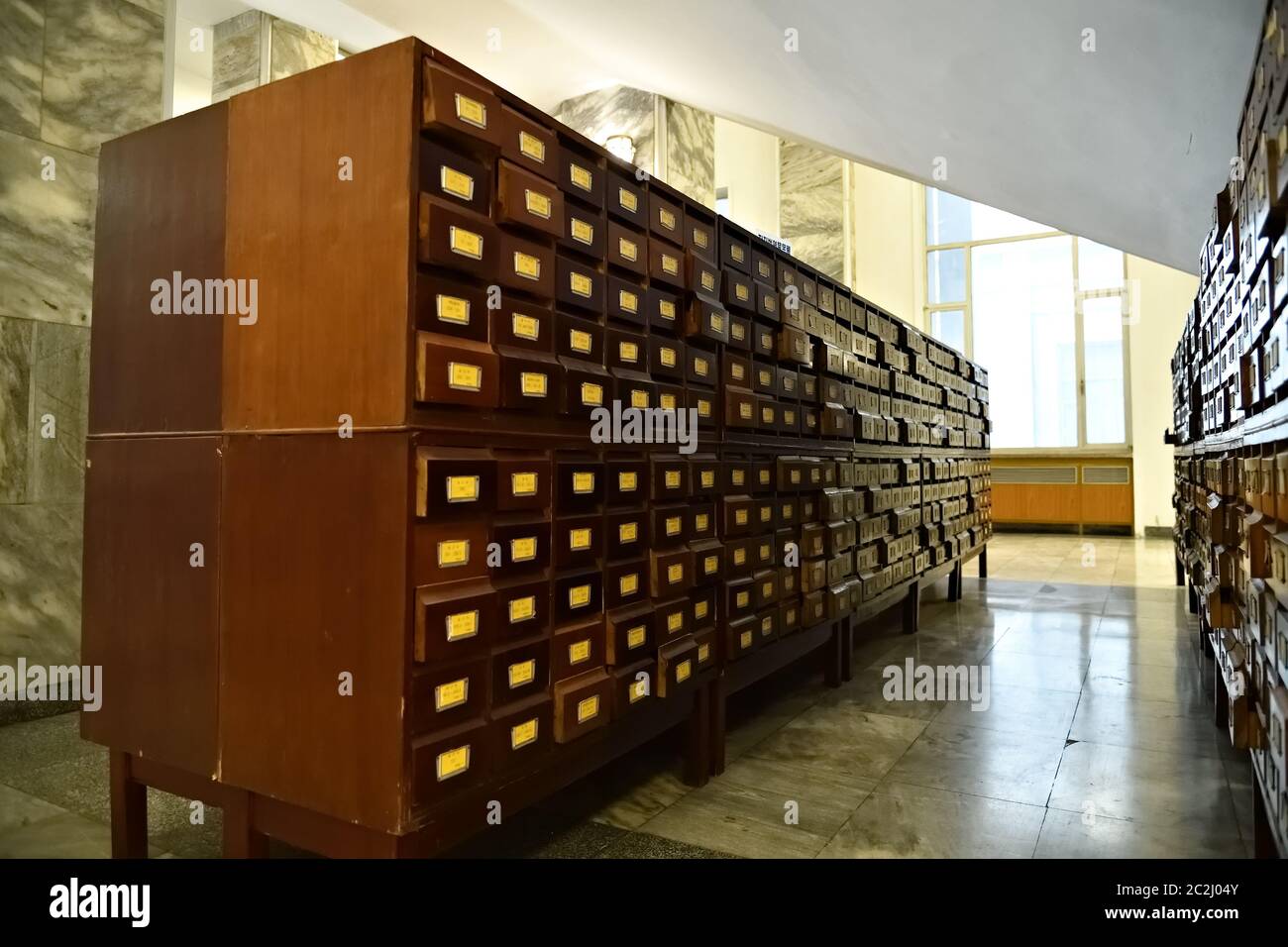 Pyongyang, North Korea - April 29, 2019: Interiors of the Great Peoples ...