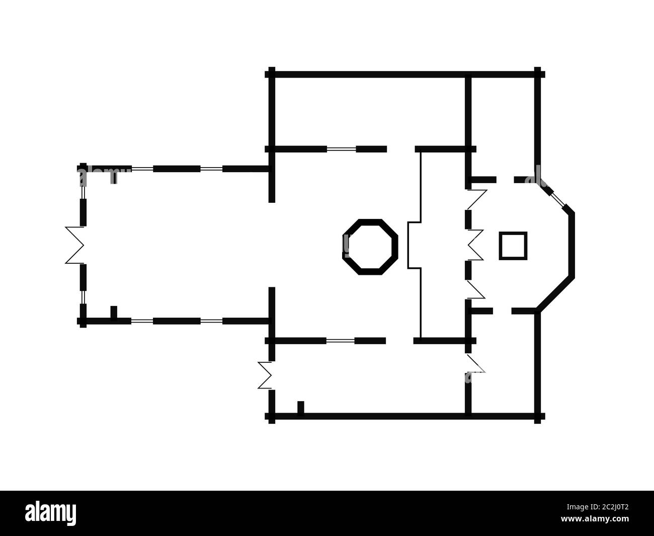 Architectural plan of Christian Orthodox Church. Medieval Orthodox ...