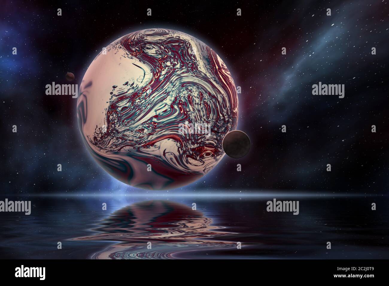 Water planet fantasy hi-res stock photography and images - Alamy