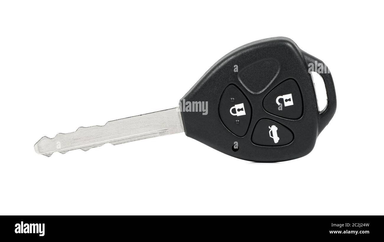 Car key isolated on white background with clipping path Stock Photo - Alamy