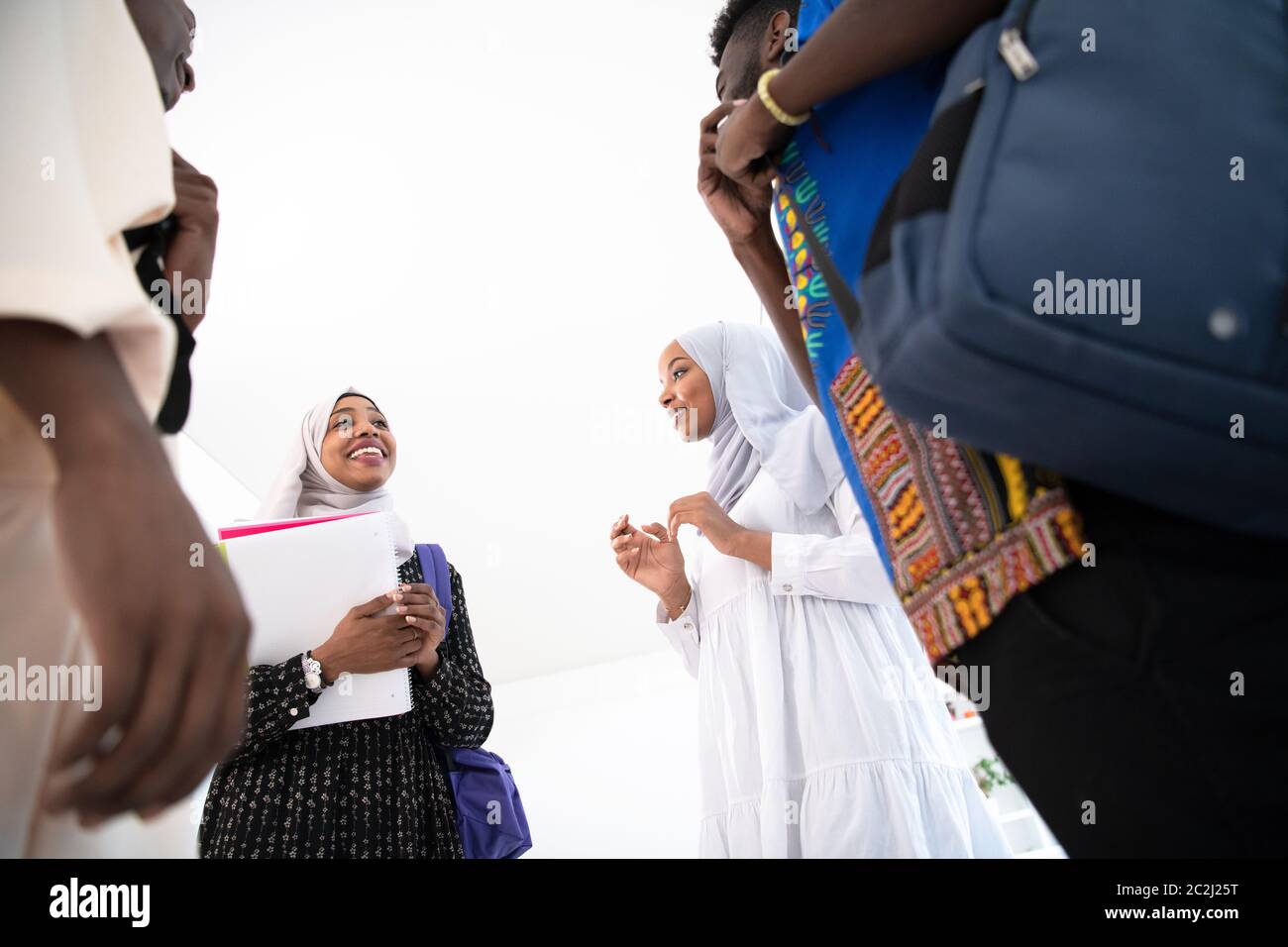 group of happy african students Stock Photo - Alamy