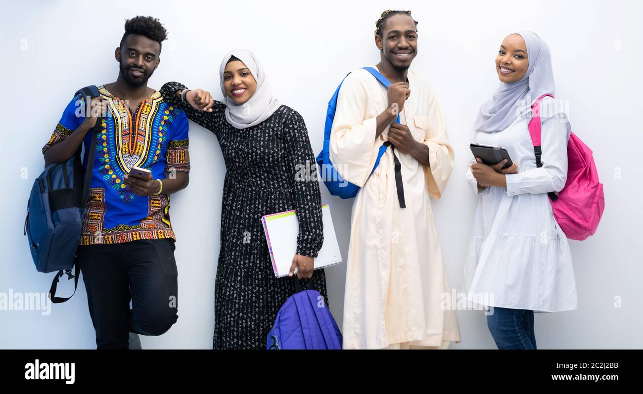 group of happy african students Stock Photo - Alamy