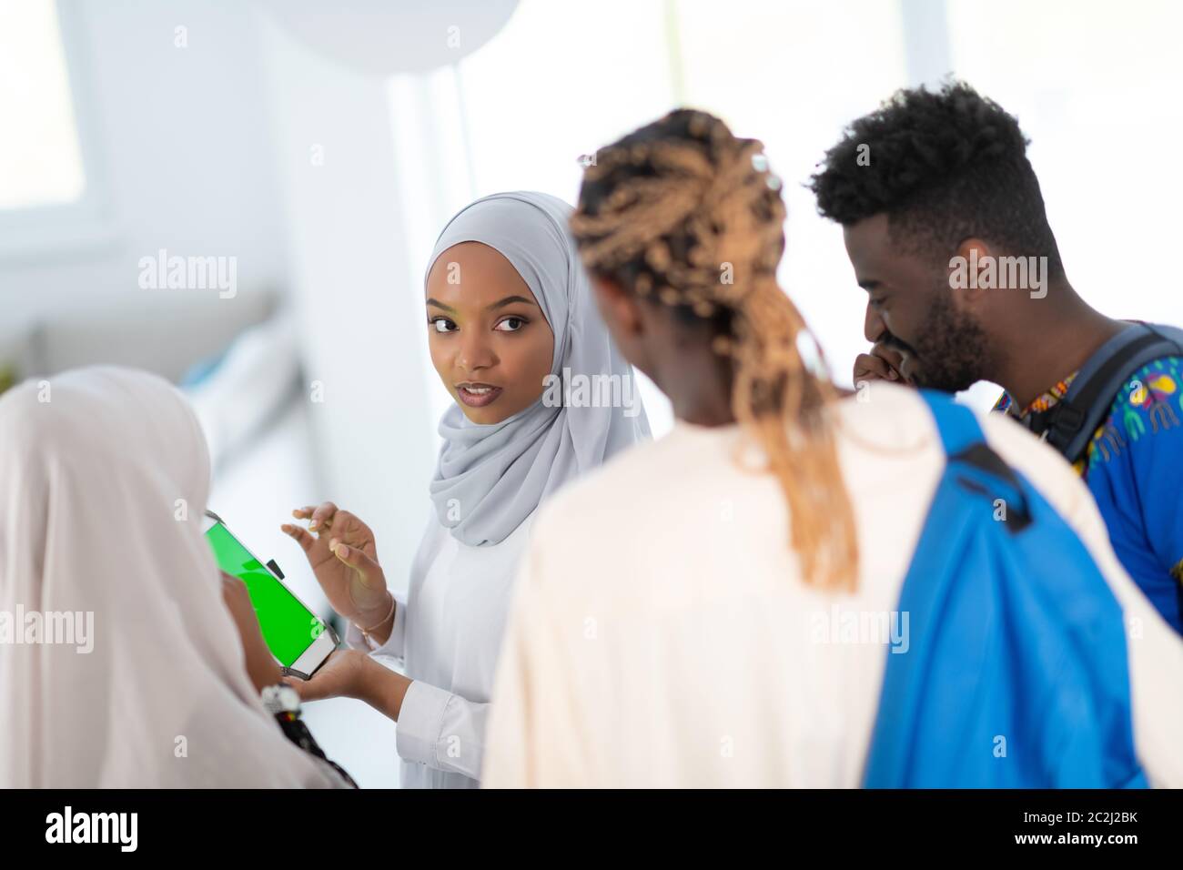 group of happy african students Stock Photo - Alamy