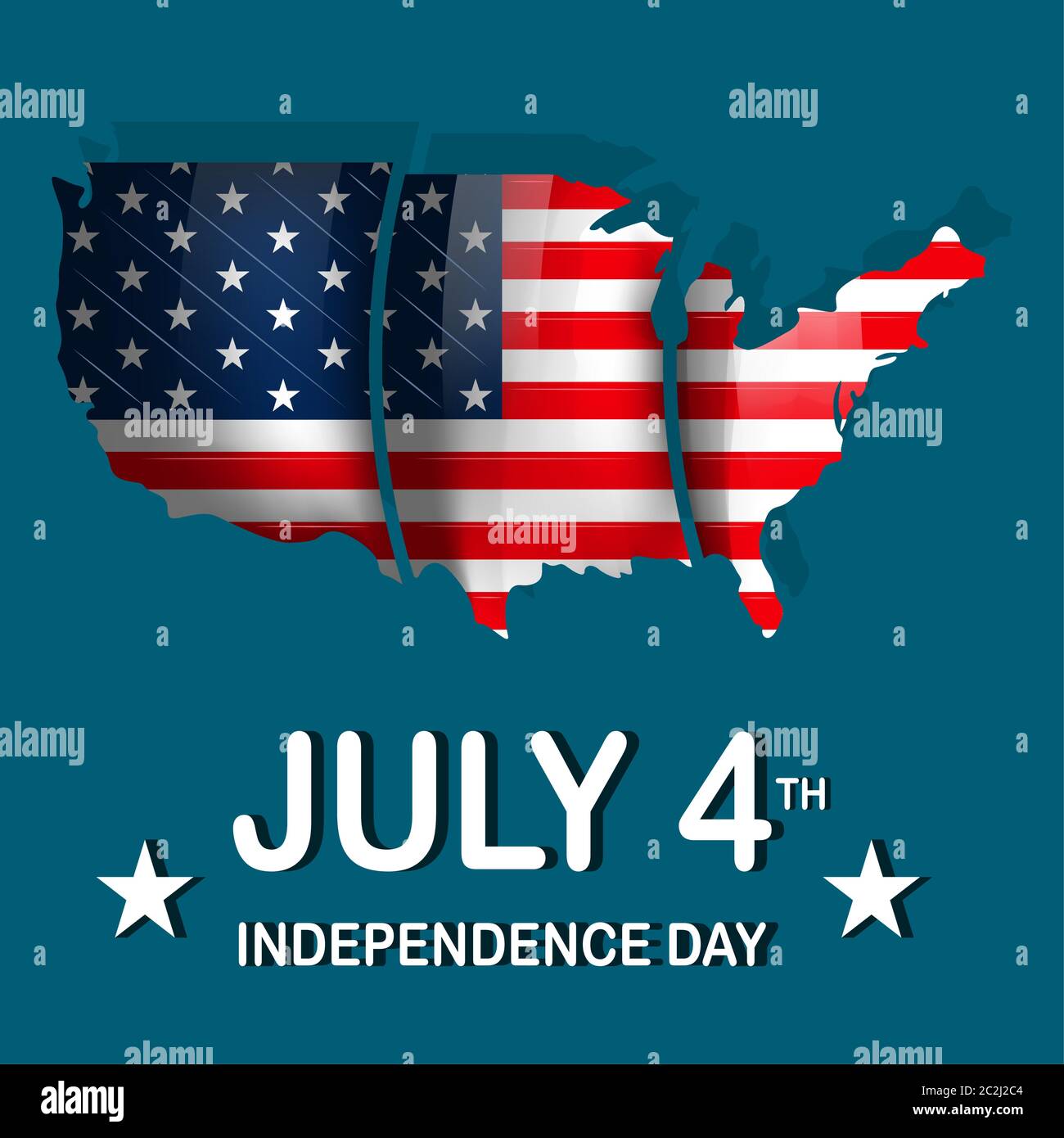 Poster of independence day of United States - Vector Stock Vector Image ...