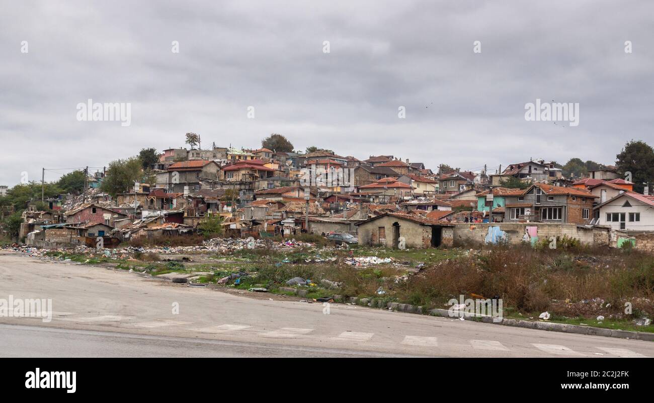 Roma Slum in Varna Bulgaria Stock Photo - Alamy