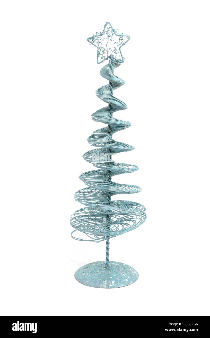 Metal pine tree ornament Cut Out Stock Images & Pictures - Alamy