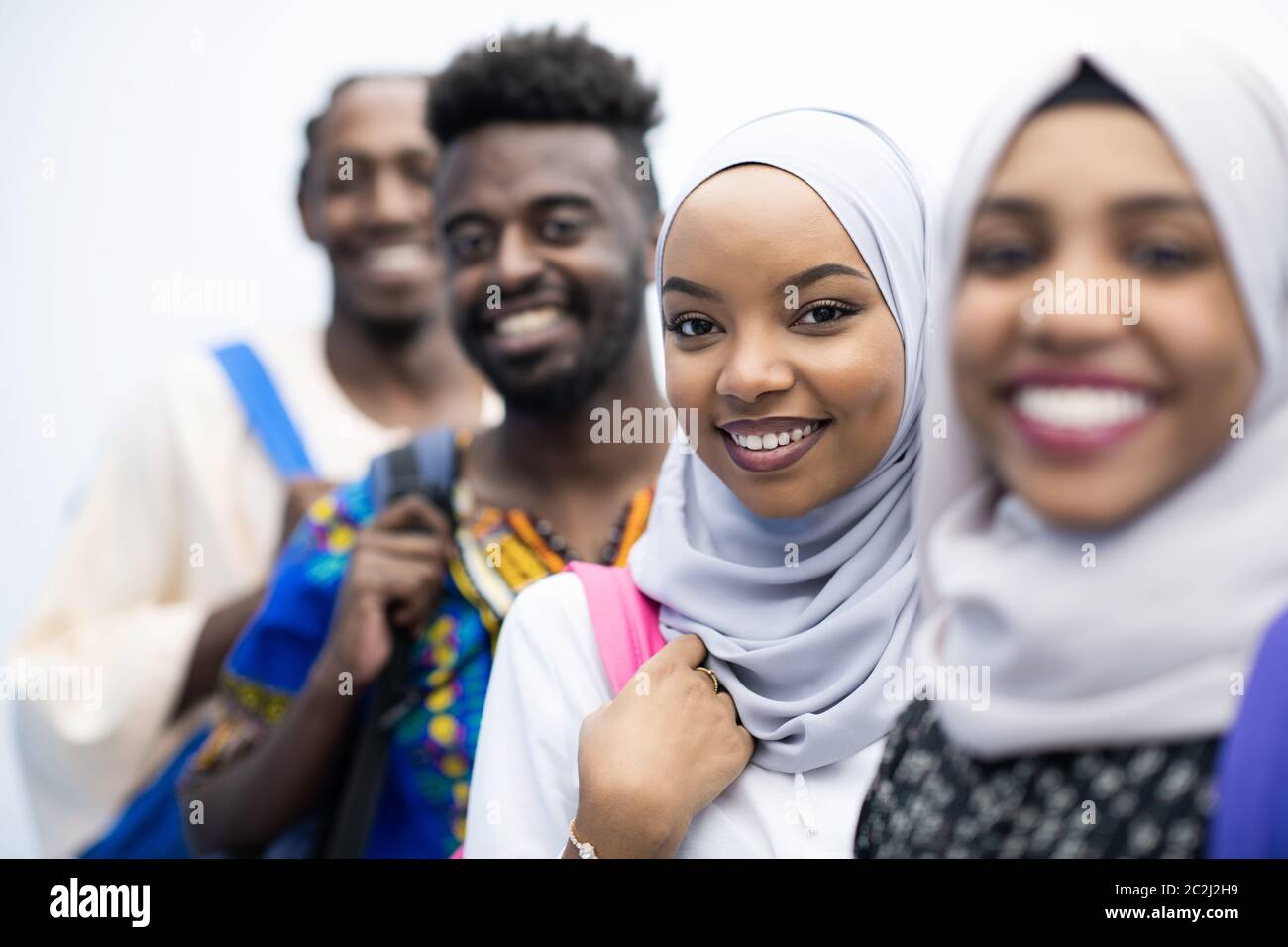 group of happy african students Stock Photo - Alamy