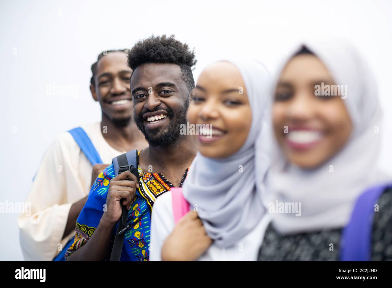 group of happy african students Stock Photo - Alamy