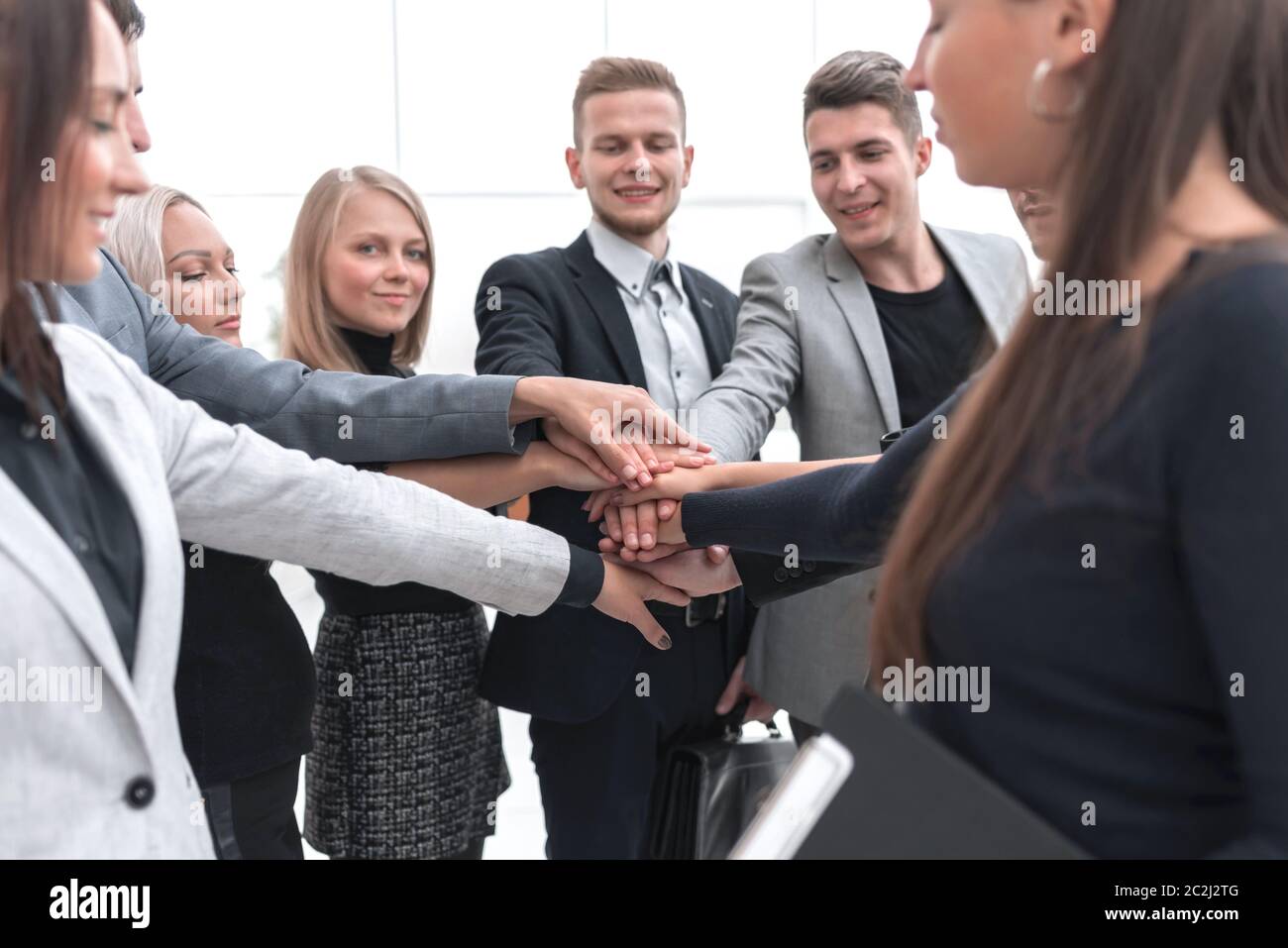 Circle hands together documents hi-res stock photography and images - Alamy