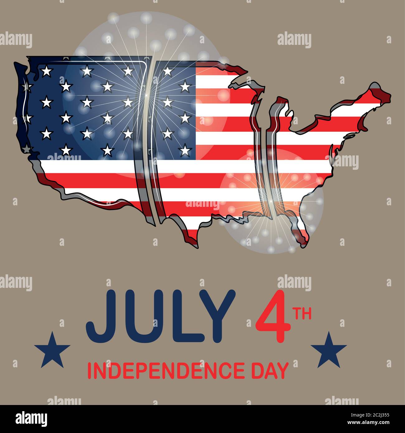 Poster of independence day of United States - Vector Stock Vector Image ...