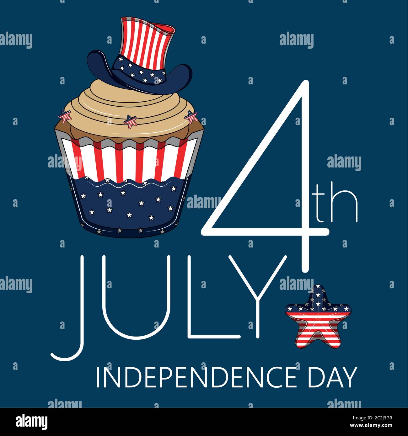 Poster of independence day of United States - Vector Stock Vector Image ...