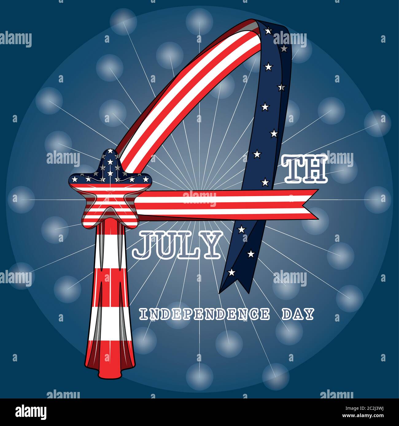 Poster of independence day of United States - Vector Stock Vector Image ...