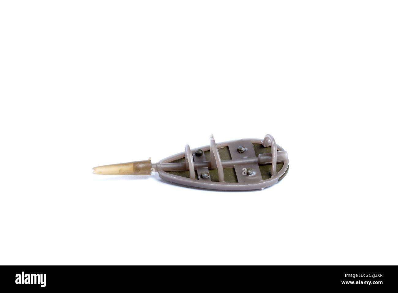 In-line flat method feeder isolated on white. Clipping path Stock Photo ...